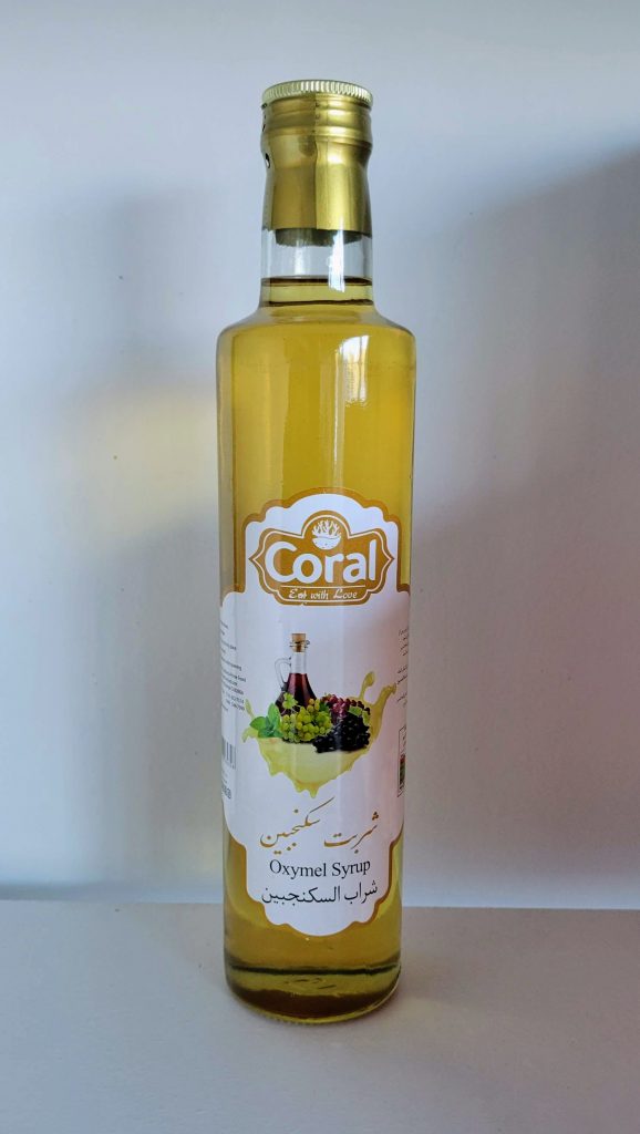 Coral-Oxymel Syrup Sekanjebin 16.9 Fl Oz 500 ml-Pack of 12 - Mazzeh